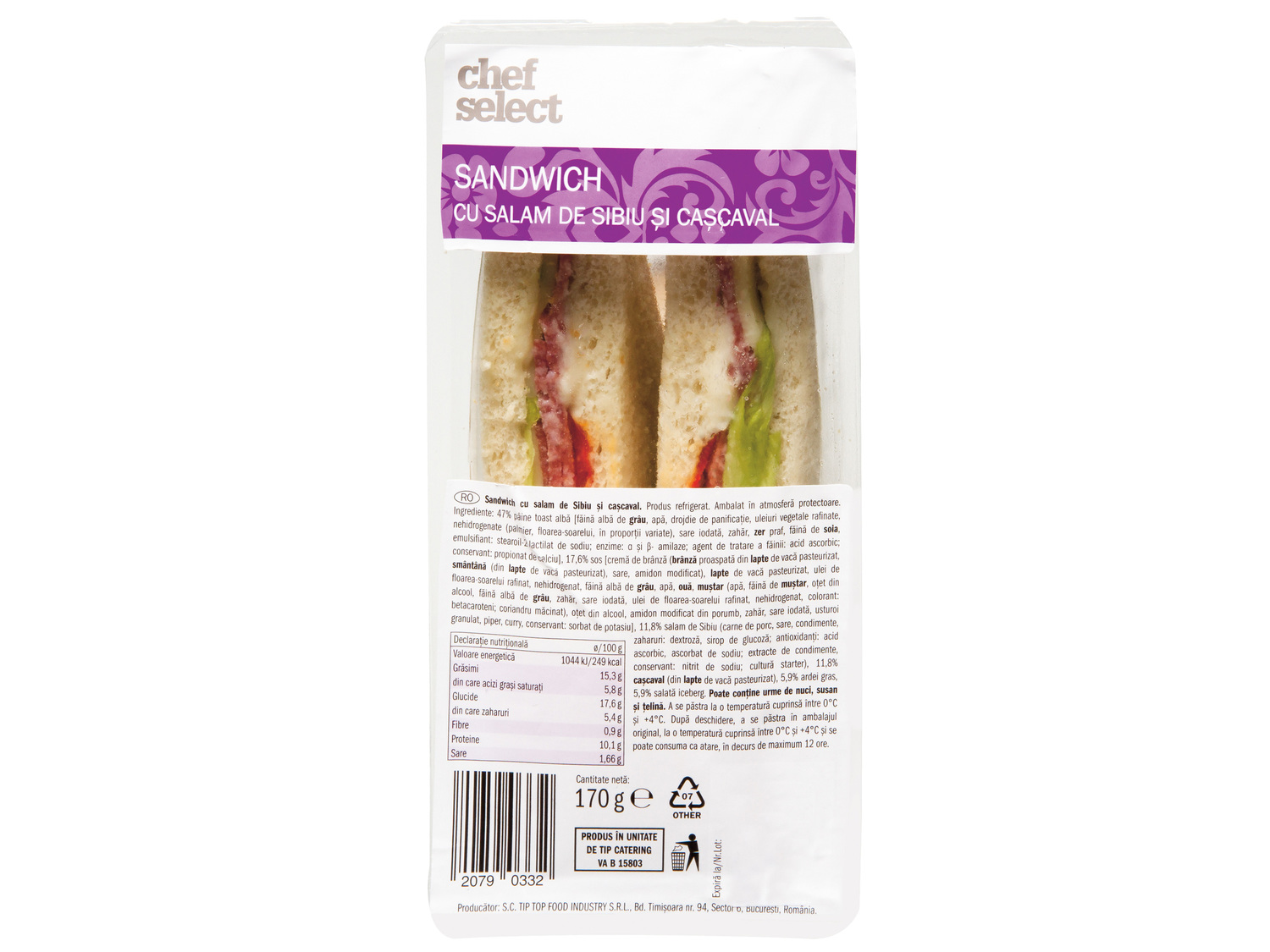 ATENȚIE, se retrag 2 tipuri de sandwich, din magazinele Lidl